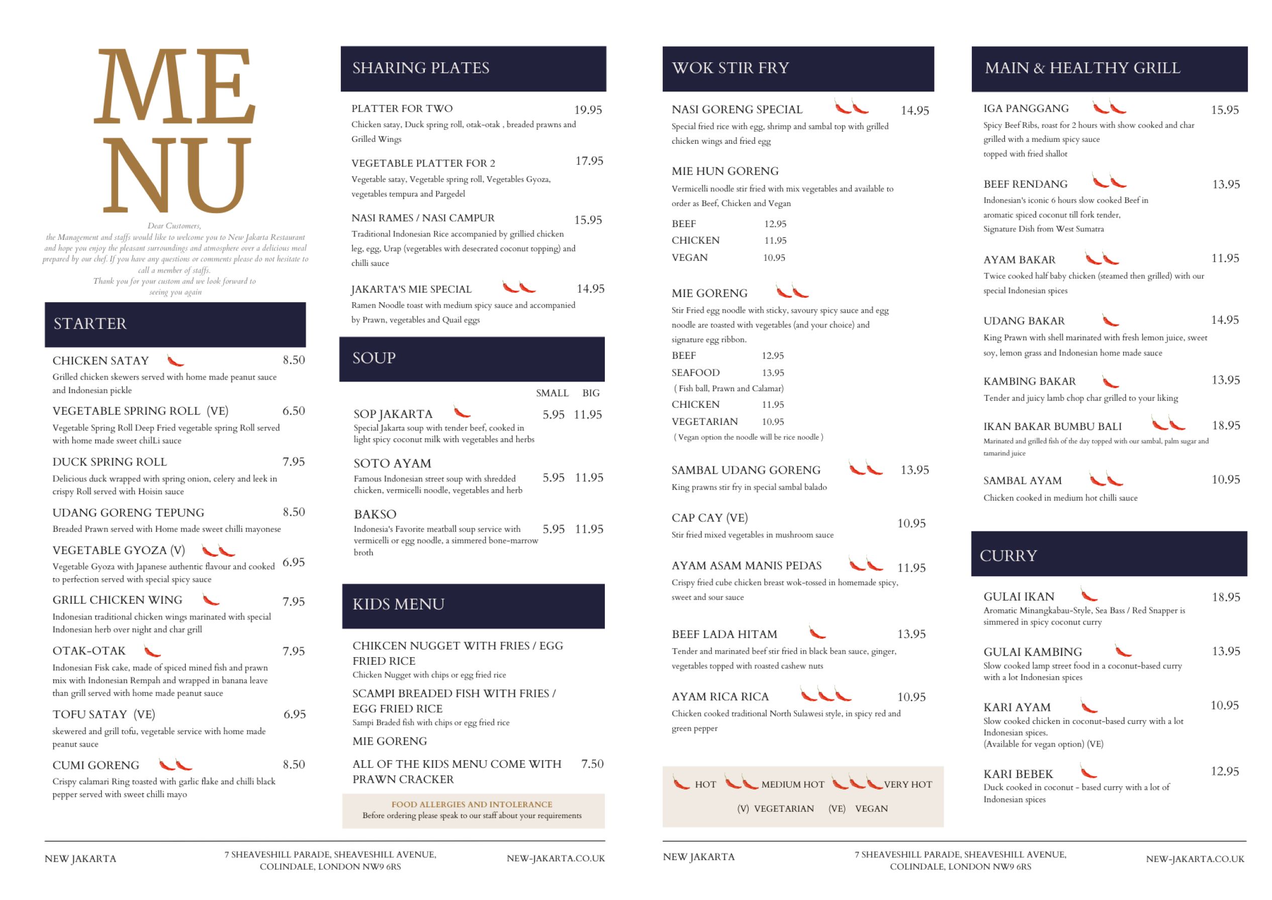 Food Menu - New Jakarta